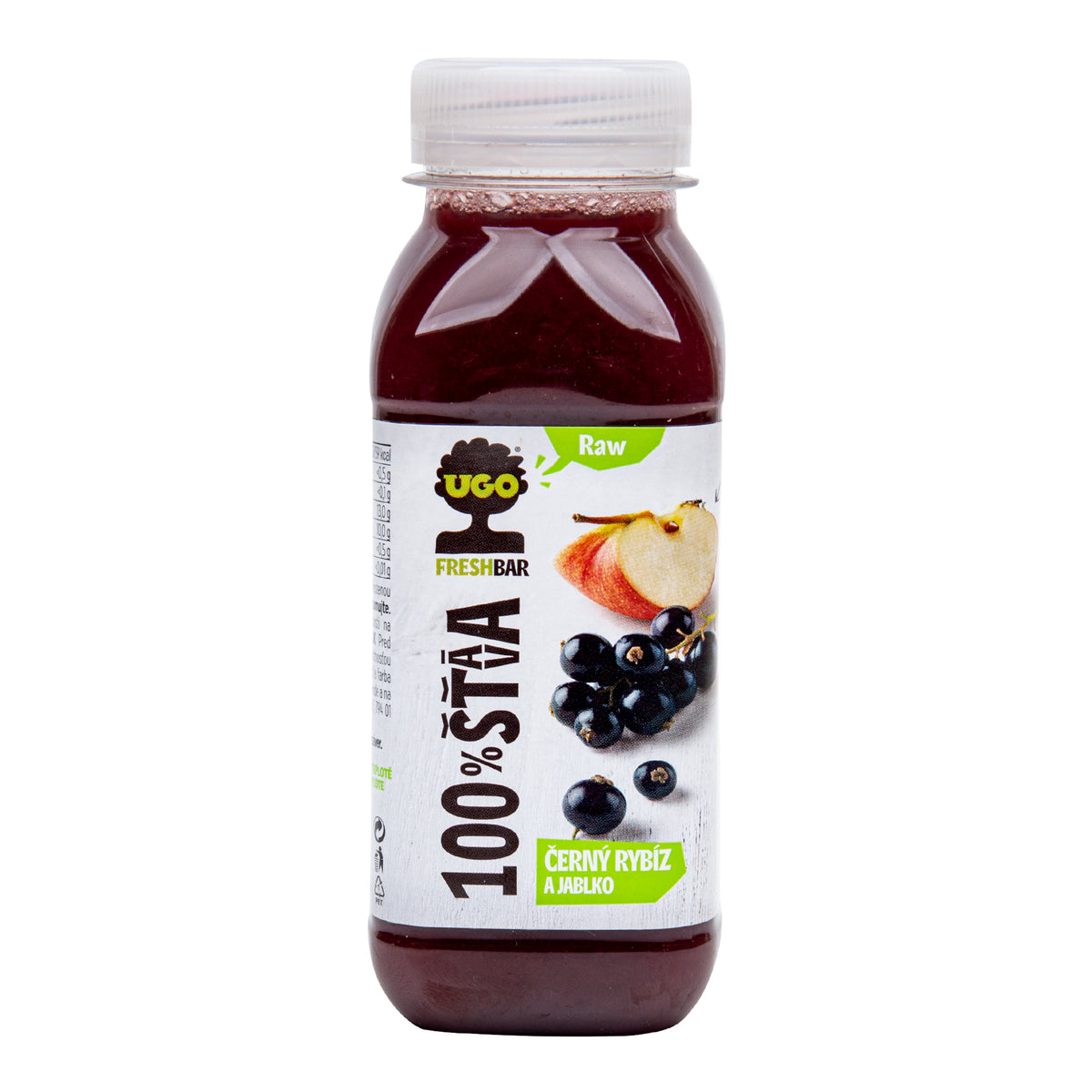 Šťáva 100% černý rybíz a jablko 250 ml UGO – Econea.cz